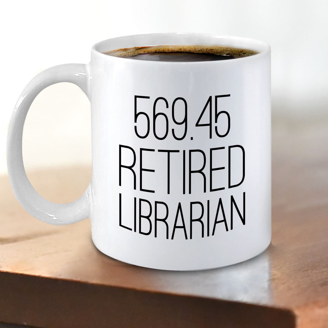 RETIRED LIBRARIAN MUG Funny Retirement Gift for Librarians Farewell ...