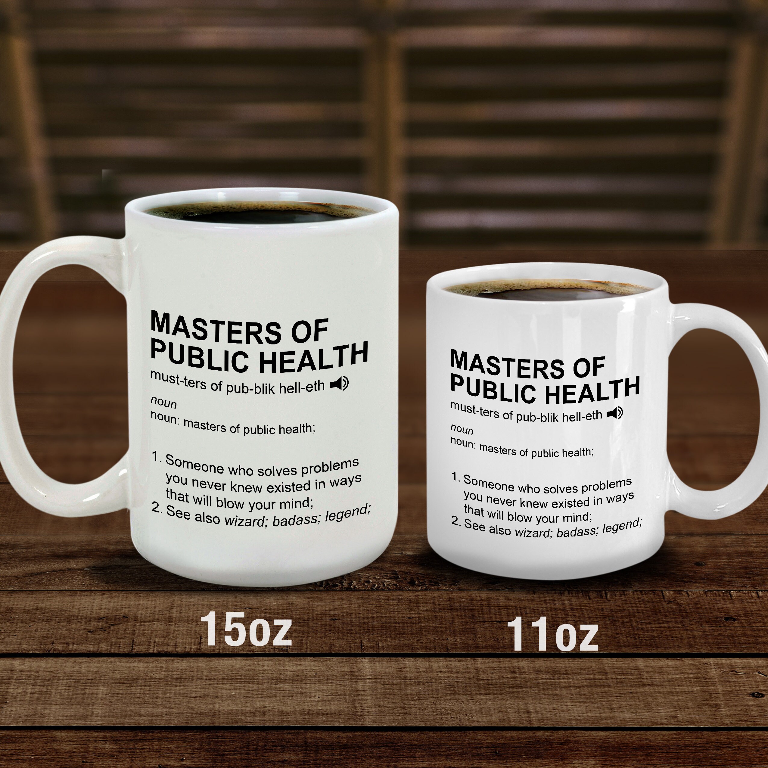 Masters of Public Health Definition Mug | MPH Gift | Funny Public ...