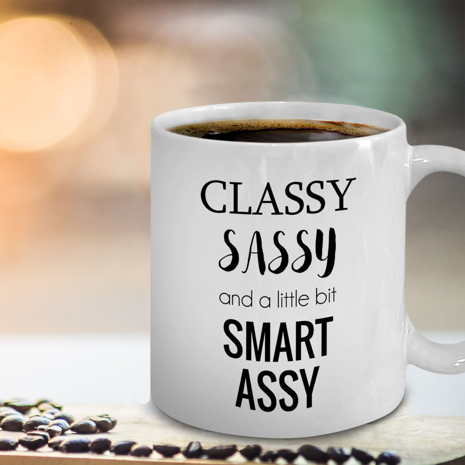 Classy Sassy Bad Assy Coffee Mug Funny Gifts for Lady Boss - Etsy