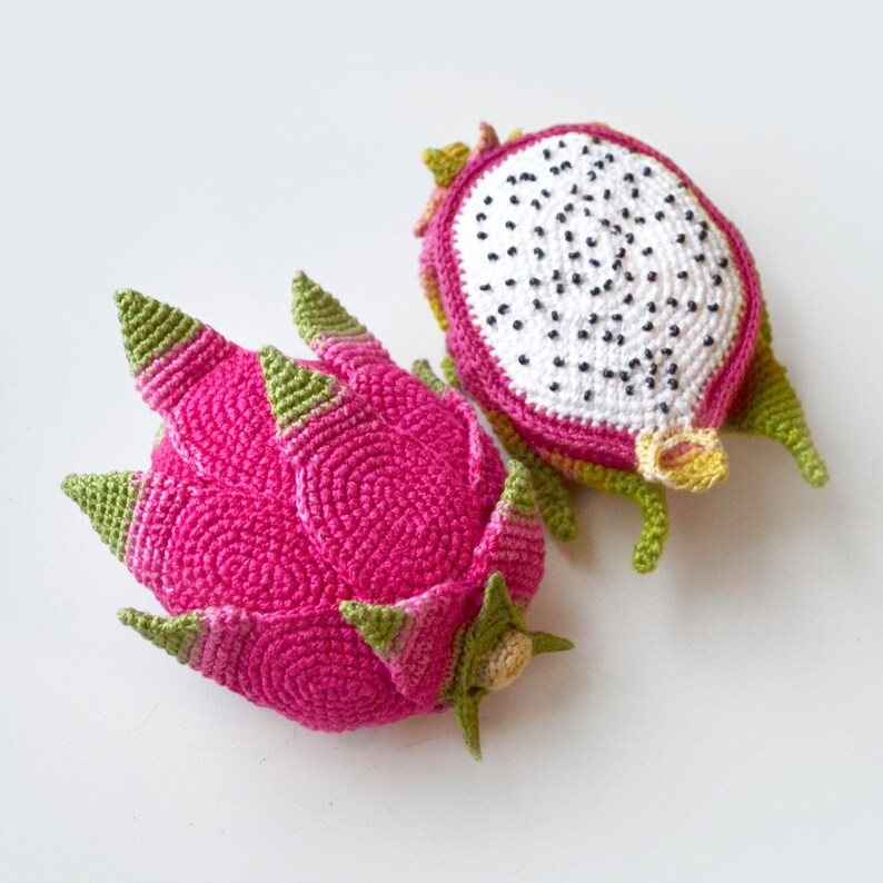 Dragon Fruit Crochet Pattern Pitaya Pattern Pitahaya Crochet Pattern - Etsy