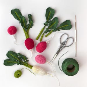 Radish Crochet Pattern: Amigurumi Food (PDF Pattern) - Etsy