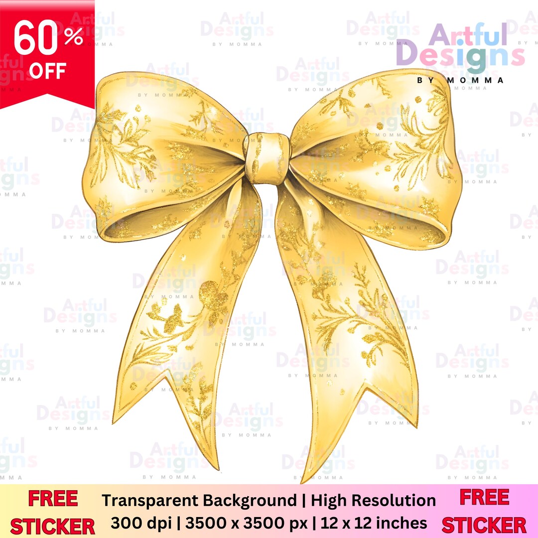 Yellow Coquette Bow PNG, Pastel Bow Png, Girly Coquette PNG, Retro Bow ...
