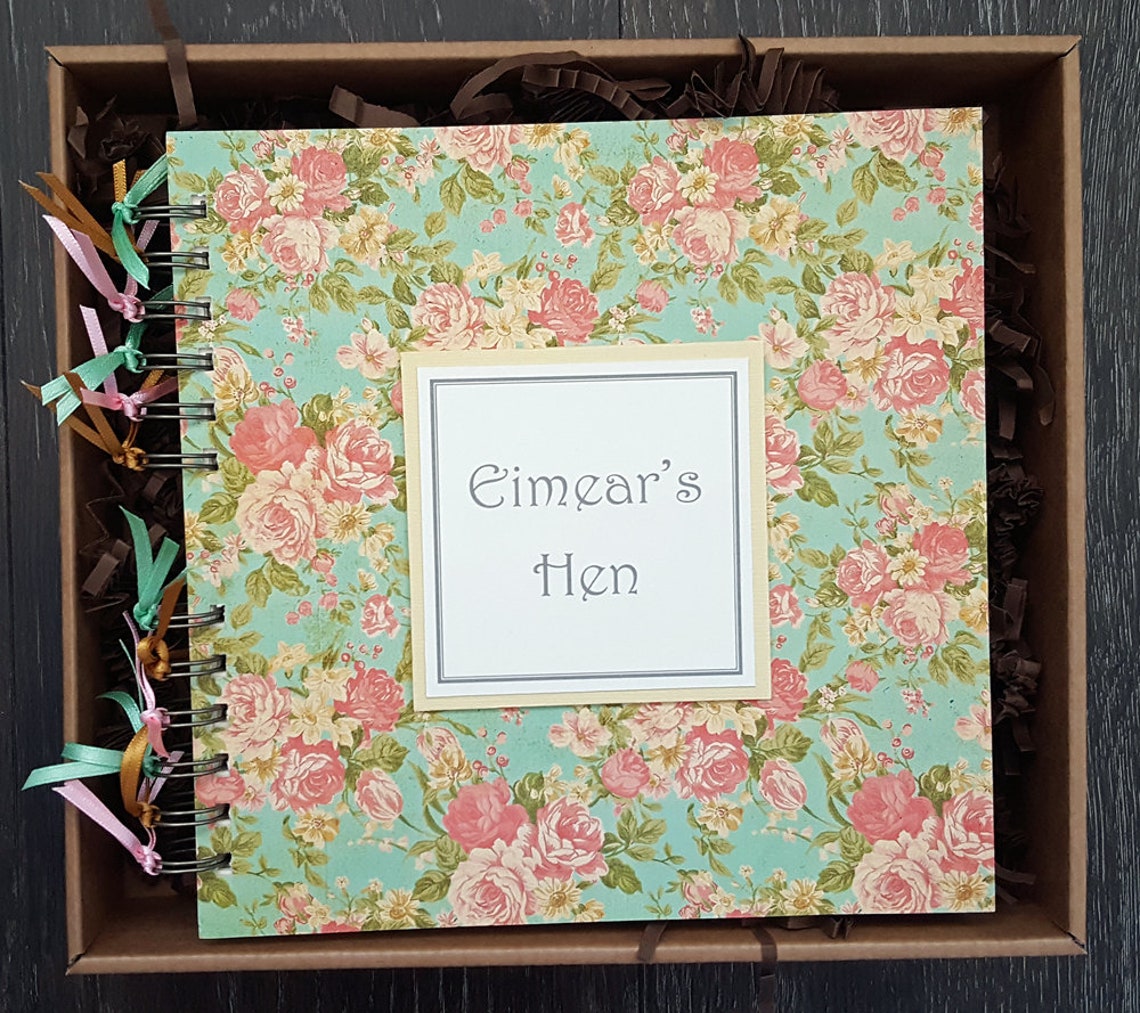 Hen Party Guest Book Floral Memory Book 8x 8 - Etsy UK