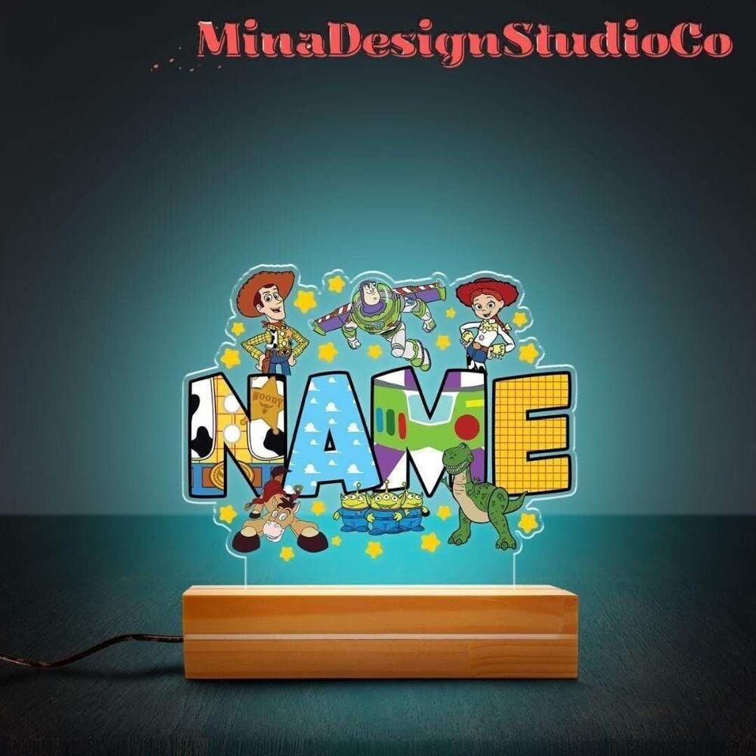 Personalized Disney Toy Story Night Light, Buzz Lightyear Woody Jessie ...