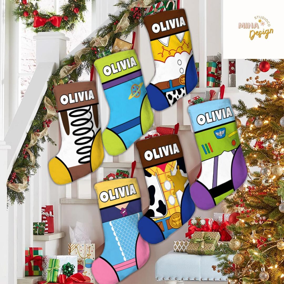 Personalized All Characters Disney Toy Story Christmas Stockings, Buzz ...