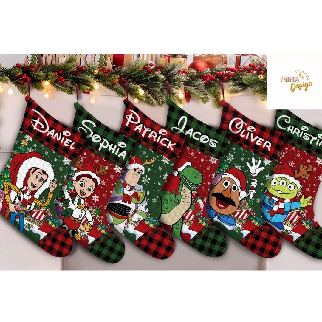 Personalized All Characters Disney Toy Story Christmas Stockings, Buzz ...