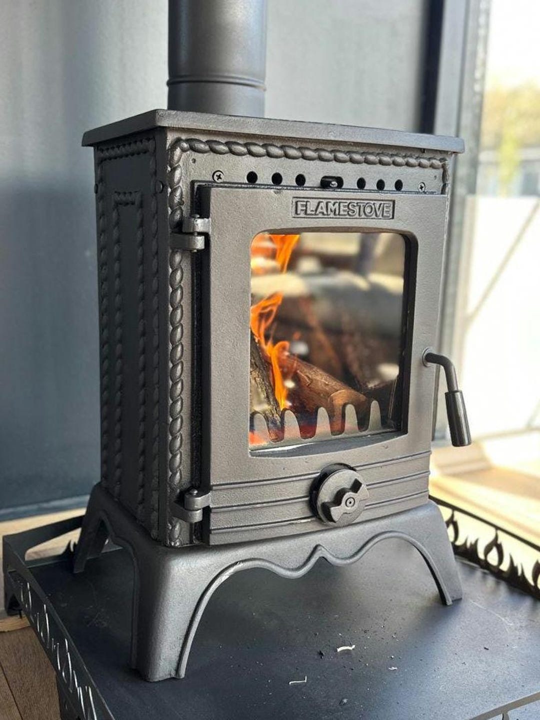 Cast Iron Wood Burning Stove, Indoor Fireplace Stove, Wood Burning ...