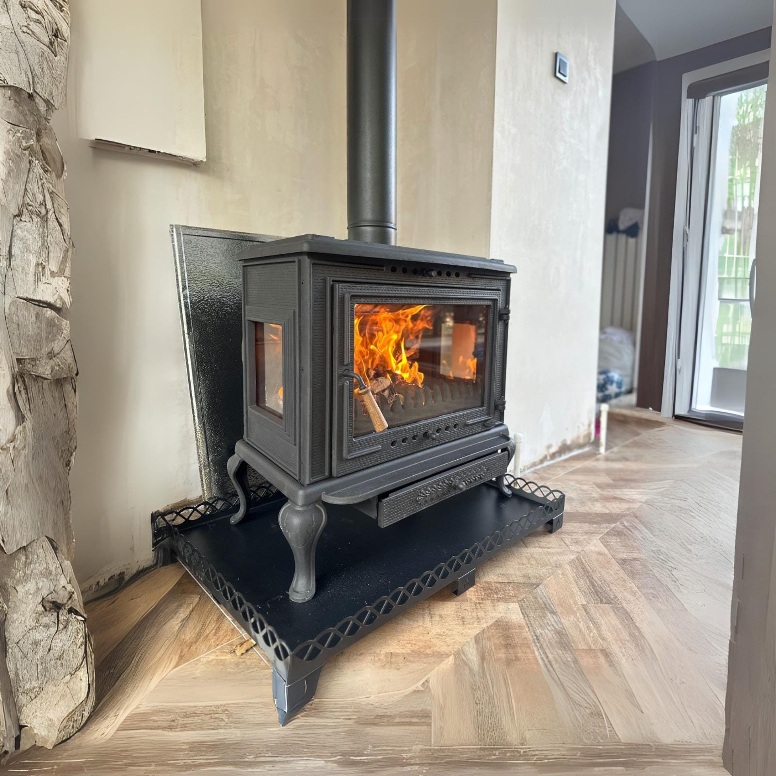 Cast Iron Wood Burning Stove, Rustic Home Heating Stove - Etsy