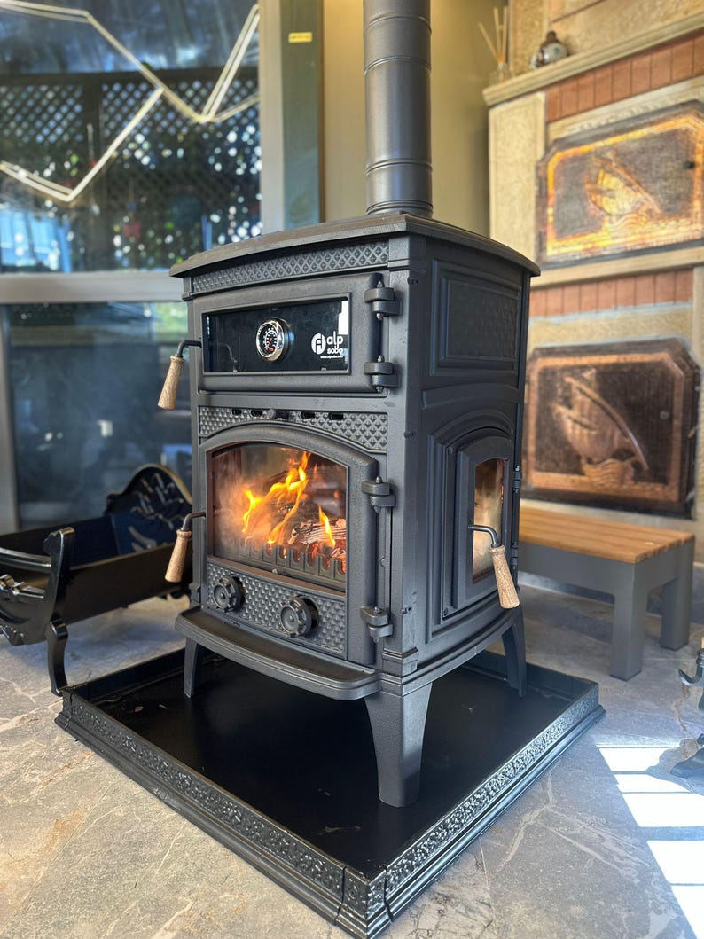 Wood Stove, Kitchen Stove, Wood Stove With Oven, Fireplace, Wood Cook ...