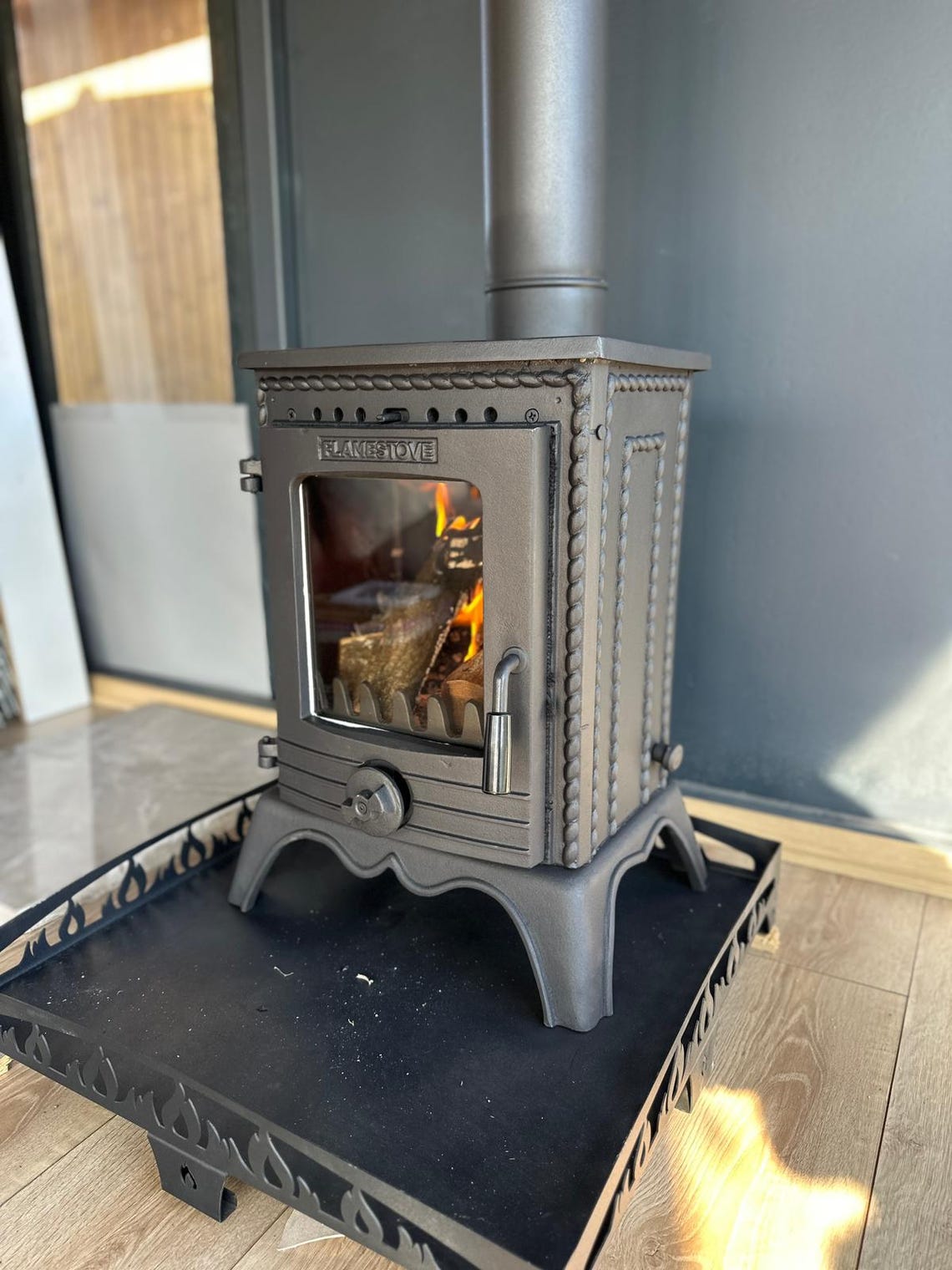 Cast Iron Wood Burning Stove, Indoor Fireplace Stove, Wood Burning ...