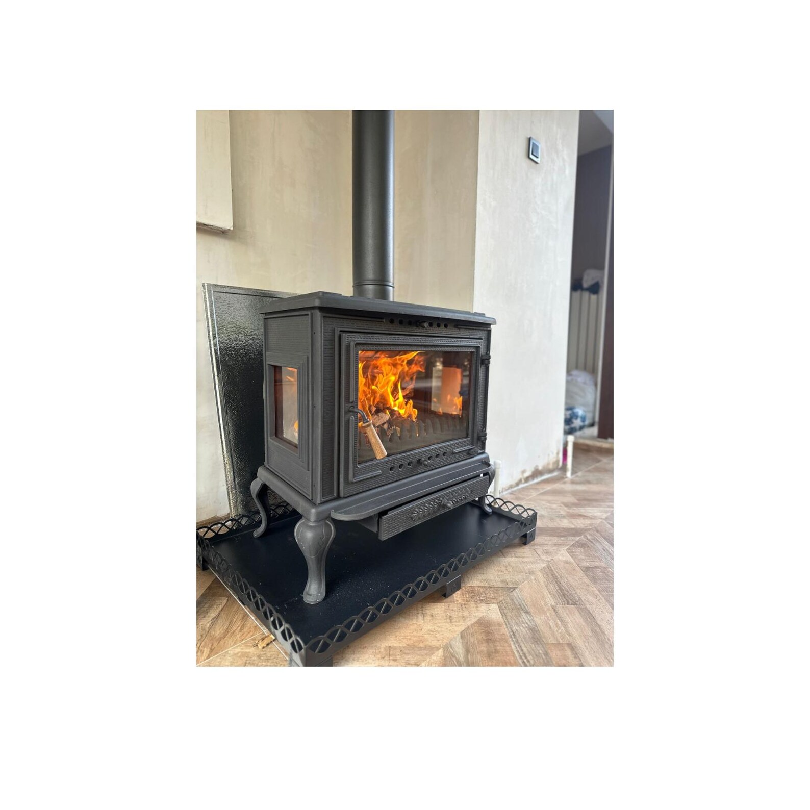 Cast Iron Wood Burning Stove, Rustic Home Heating Stove - Etsy