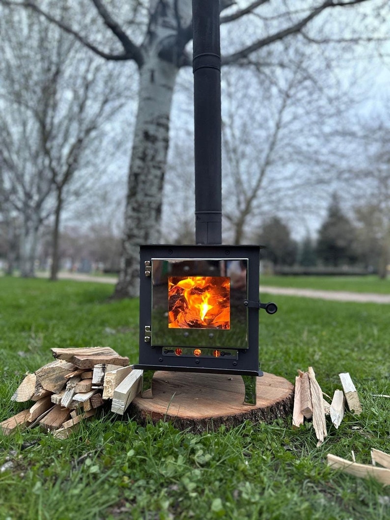 Camping Stove, Tiny Wood Stove. Stove for Travel, Tiny House, Caravan ...