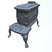 Antique Rustic Heating Stove, Nostalgia Cast Iron Wood Stove, Antique ...