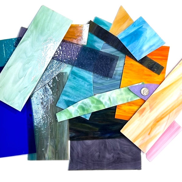 Stained Glass Pieces - Etsy