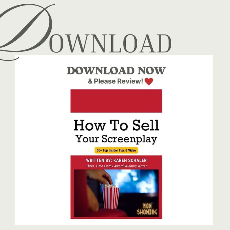 Screenwriting Guide: Sell Your Screenplay - 50+ Insider Writing Tips (PDF Download) - Etsy