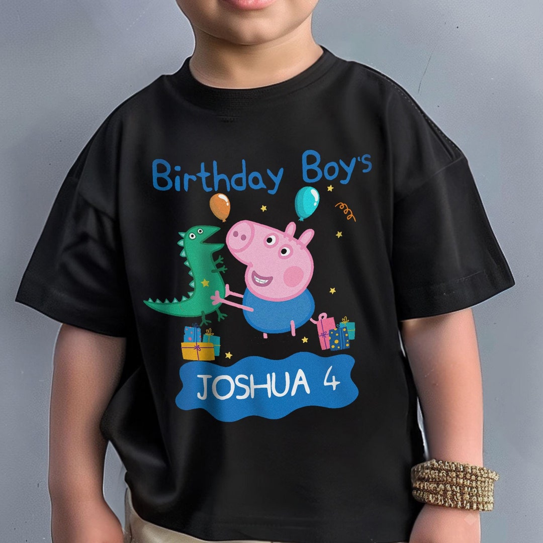 Custom Pig Birthday Tee PNG, Personalized Pig Family Shirt, Birthday ...