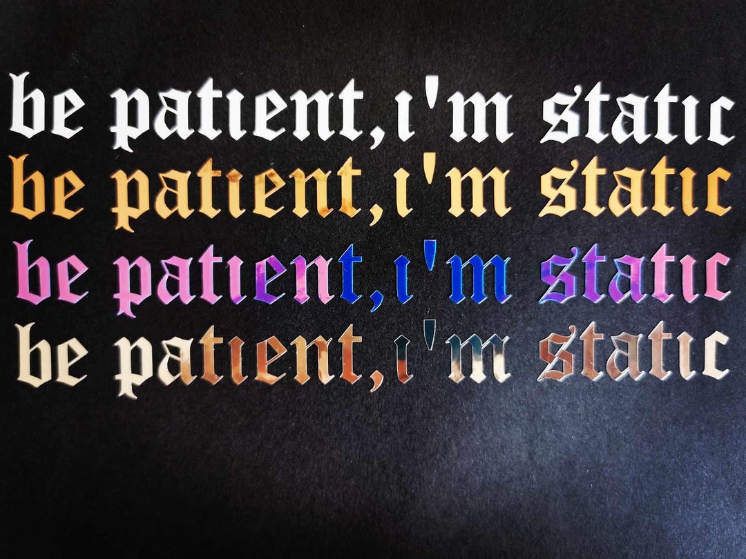 Be Patient Sticker... jdm Car Sticker, Jdm Sticker, Bumper Sticker ...