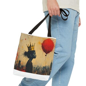 Urban Art Tote Bag, Cityscape Tote, Street Art Carryall, Graffiti ...