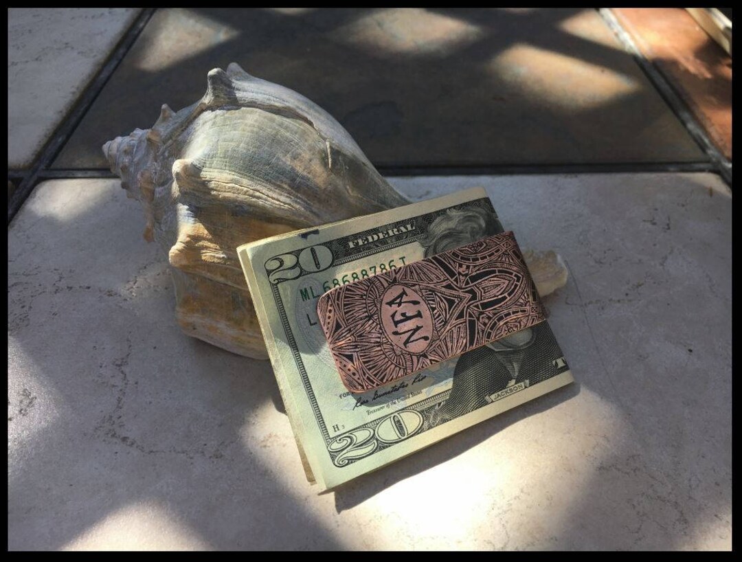 Personalized Monogram Money Clip - Groomsmen Gift - Father's Gift ...