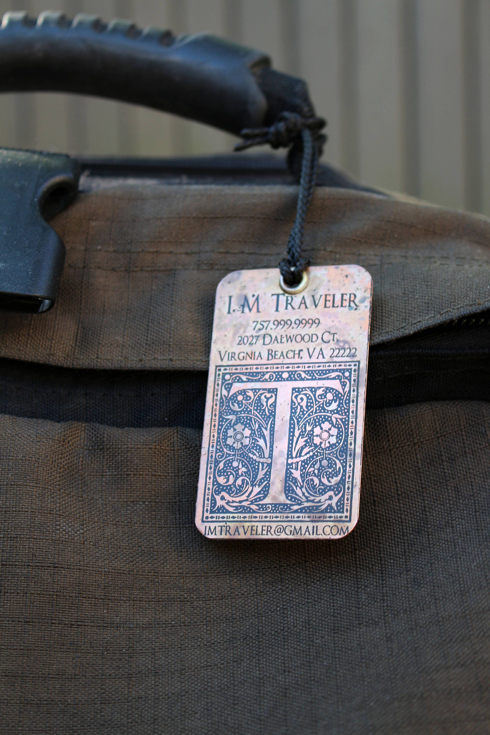 Set of two (2) Monogrammed Tags, Unique wedding gift for couple, Mr and ...