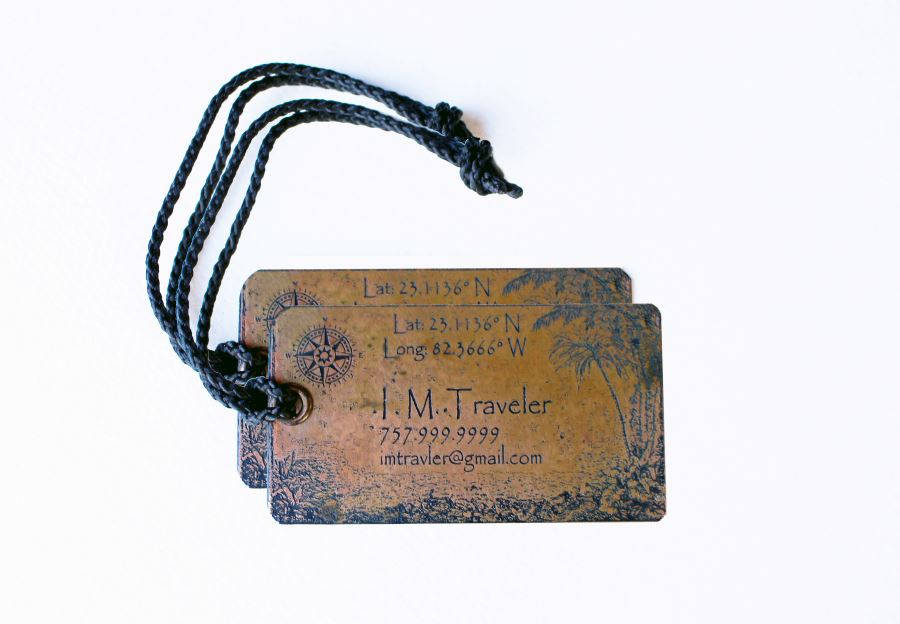 Set of two (2) Travel Group Tags, Luggage ID Tag, Custom Luggage Tags ...