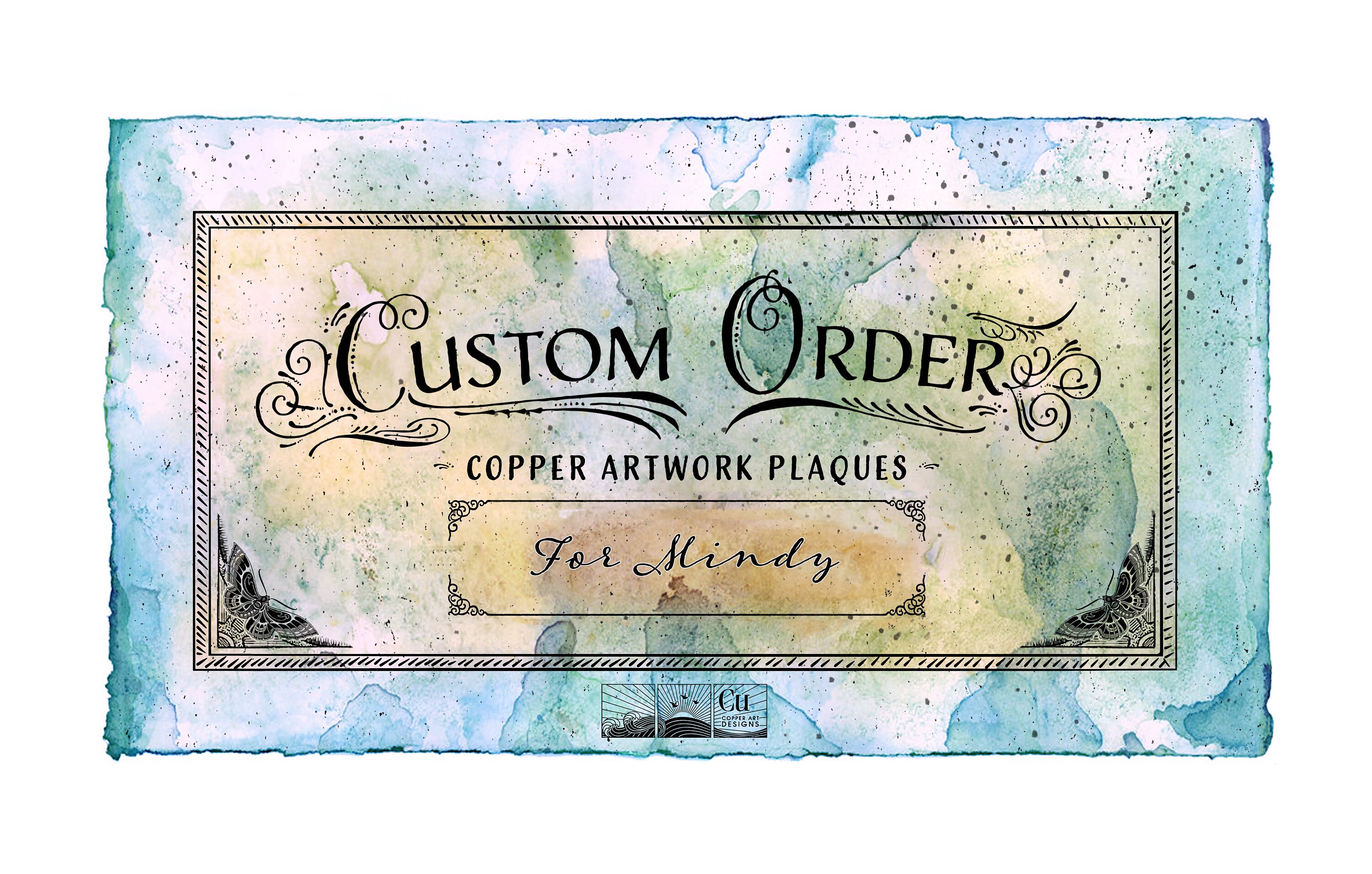 Custom Copper Artwork Plaques - Mindy 4-6-20