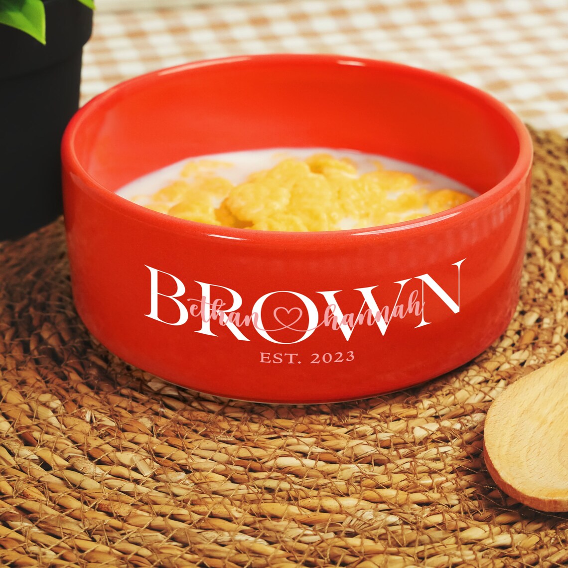 Personalized Ceramic Snack Bowl, Custom Couple Name, Movie Night Bowl ...
