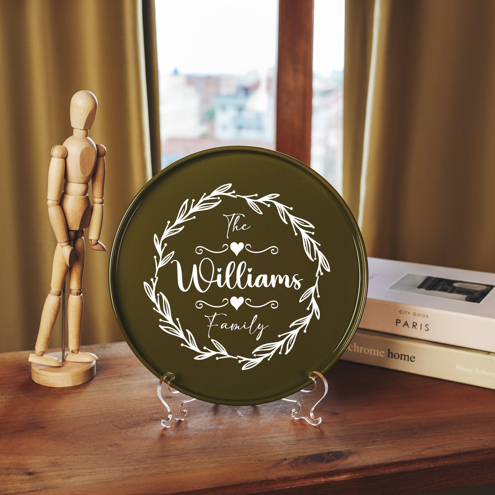 Personalized Ceramic Wedding Platter, Custom Monogrammed Decorative ...