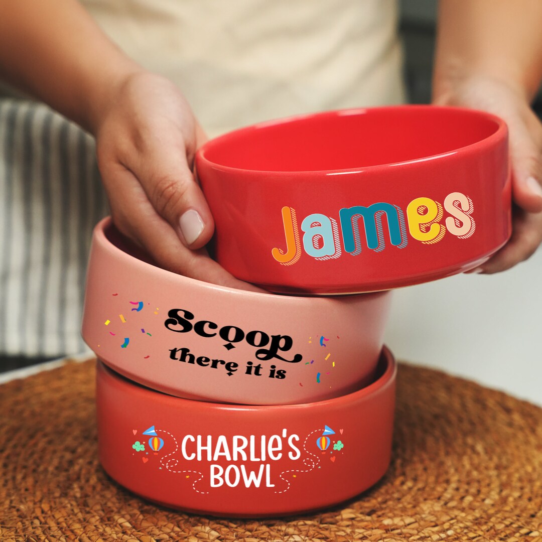 Custom Name Kids Snack Bowl, Ceramic Cereal Bowl, Baby Food Bowl ...