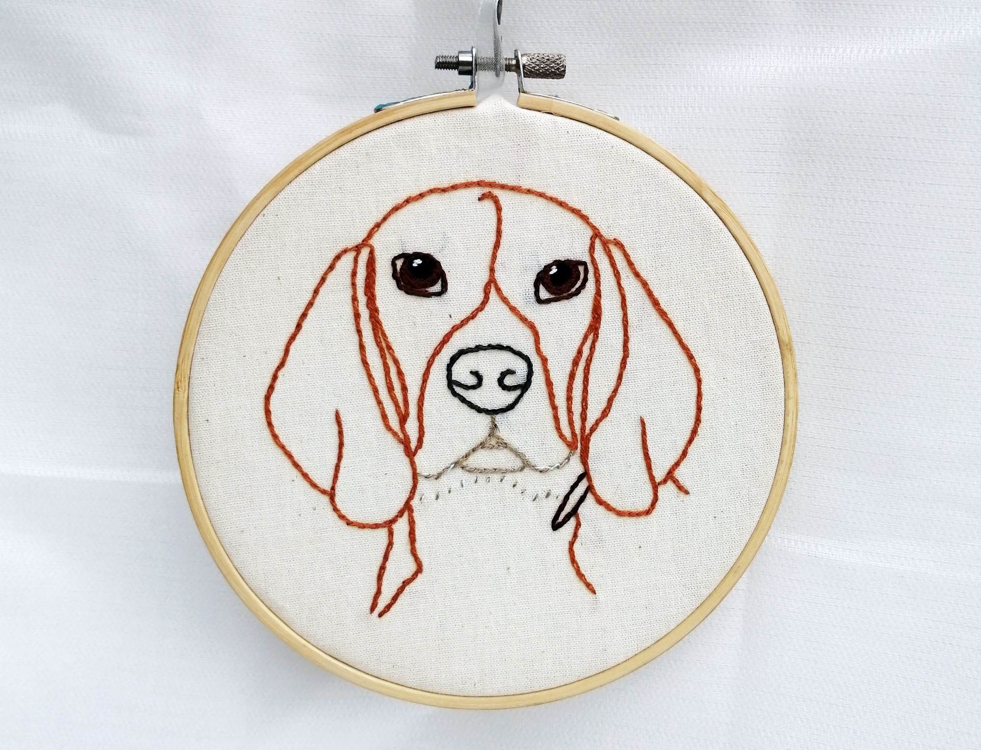 BEAGLE Dog Hand Embroidery PDF Pattern Easy Beginner Hoop | Etsy
