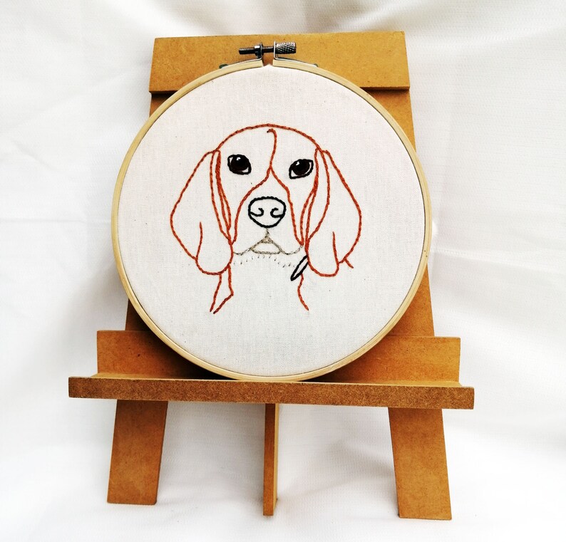 Beagle Dog Hand Embroidery Pattern: Beginner DIY Hoop (PDF Pattern) - Etsy