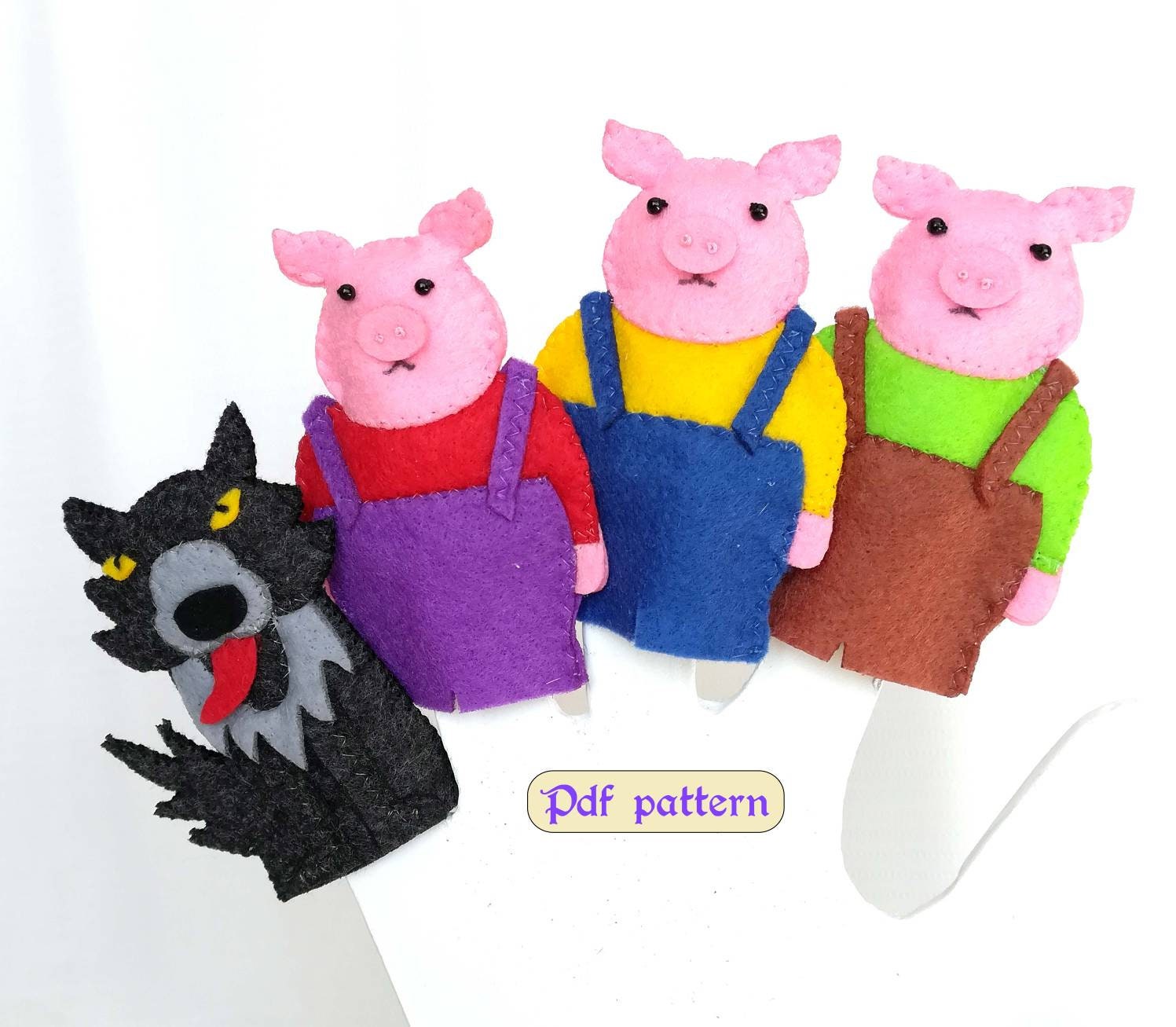 Finger Puppets Three Little Pigs at Amelia Woodhouse blog