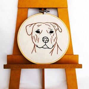 STAFFY - Dog Hand Embroidery PDF Pattern, Easy Beginner Hoop Embroidery ...