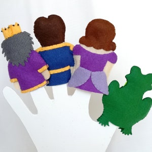 The Princess and the Frog Felt Finger Puppet PDF Pattern and Step by ...