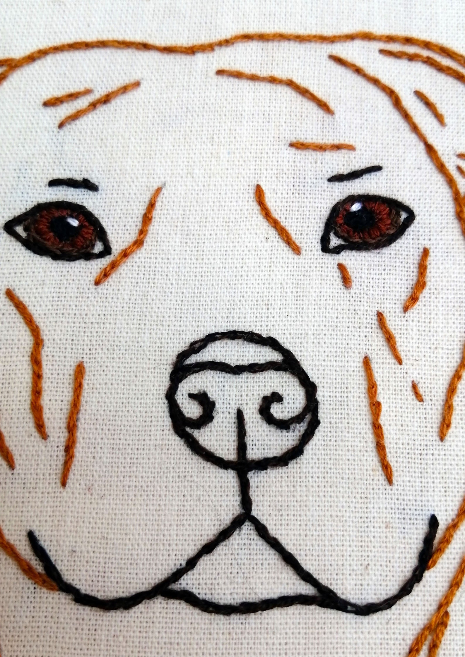 STAFFY Dog Hand Embroidery PDF Pattern Easy Beginner Hoop | Etsy