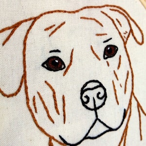 STAFFY - Dog Hand Embroidery PDF Pattern, Easy Beginner Hoop Embroidery ...