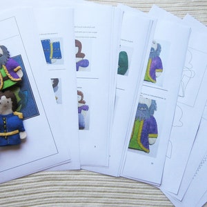 The Princess and the Frog Felt Finger Puppet PDF Pattern and Step by ...