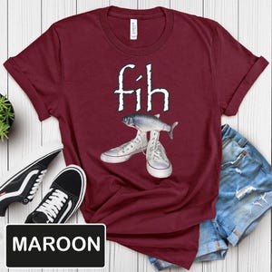 Fih Shirt, Fih Shoes Fish Shirt, Funny Misspelled Fish Meme Unisex Tee ...