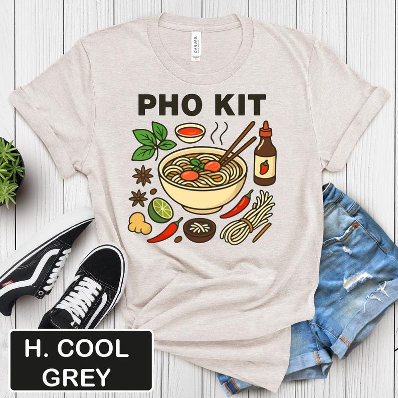 Pho Kit Shirt - Unisex Tee for Foodies, Mariners Fans, Noodle Lovers ...