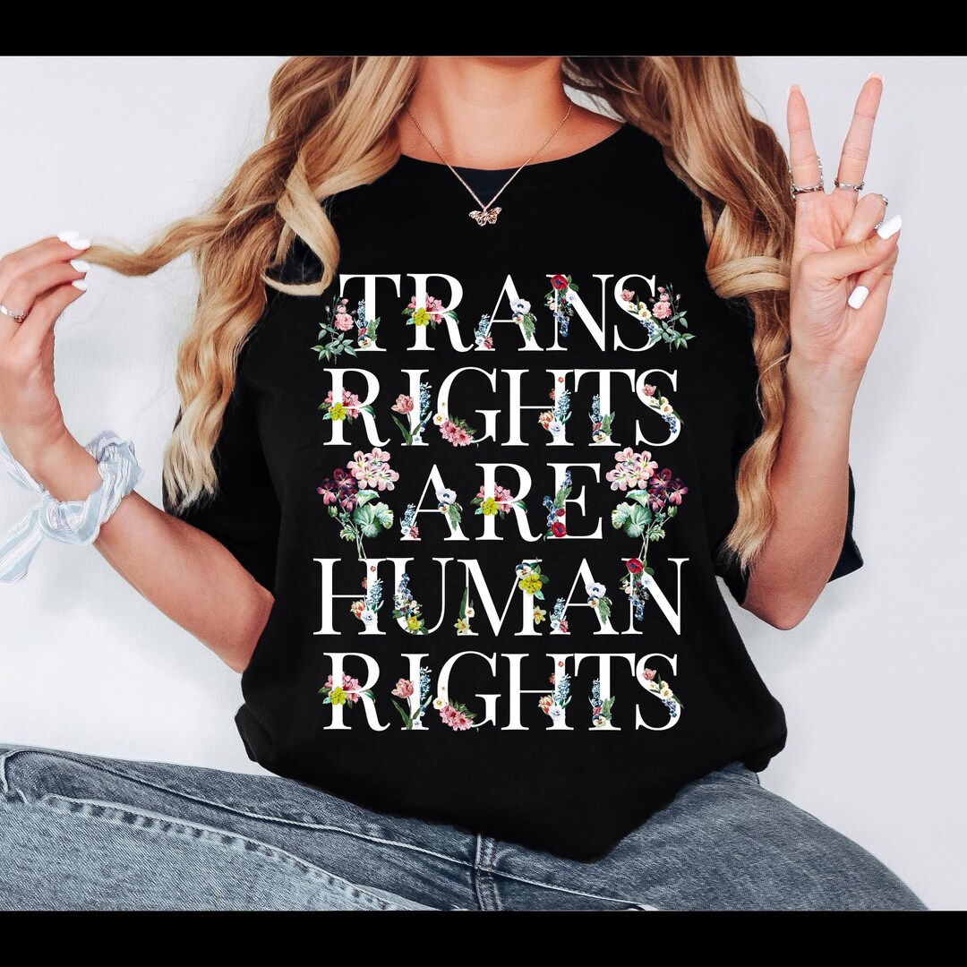 Comfort Colors® Trans Rights Are Human Rights Shirt, LGBTQ Pride Shirt ...