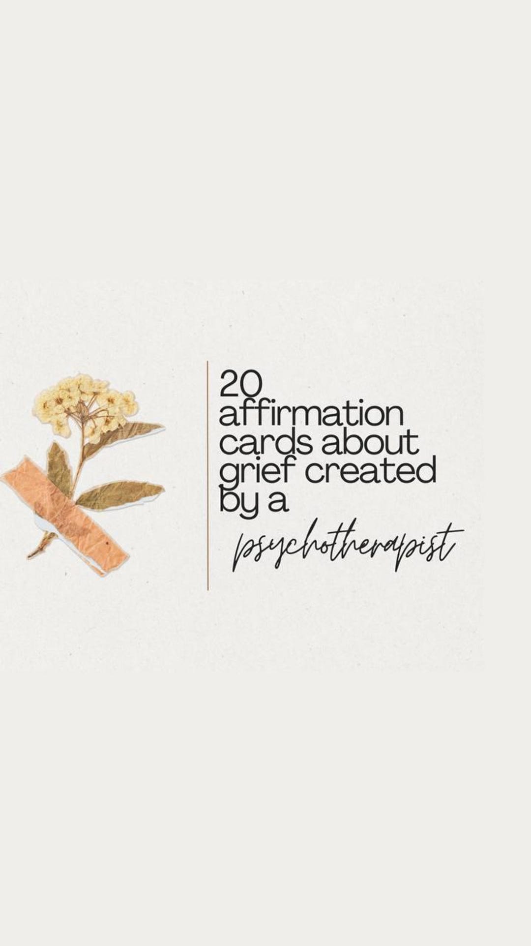 Grief Affirmation Cards, Grief Care Package, Grief Coach, Grief ...
