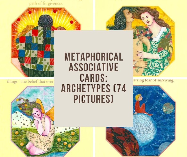 Archetypes Therapy Cards Metaphorical Cards Coaching Printable Oracle ...
