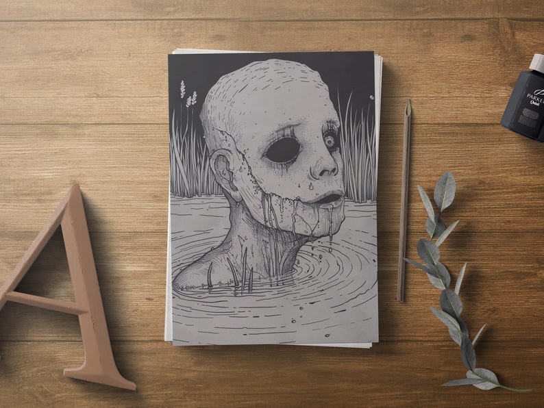 Terrifying Tints Horror Coloring Book: 75 Macabre Illustrations ...