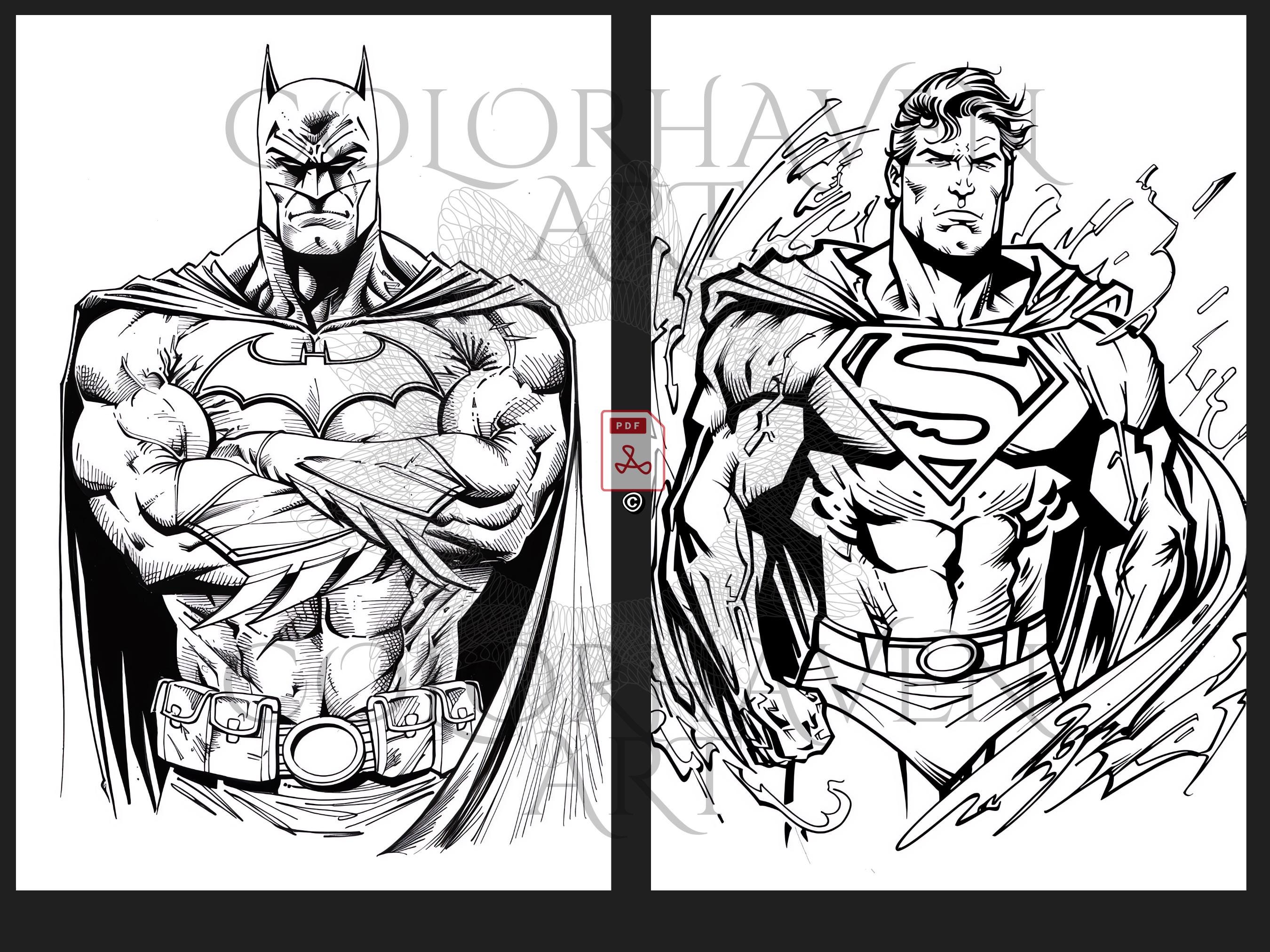 75 SUPERHEROS Coloring Pages / Legendary Heroes Coloring Pages ...