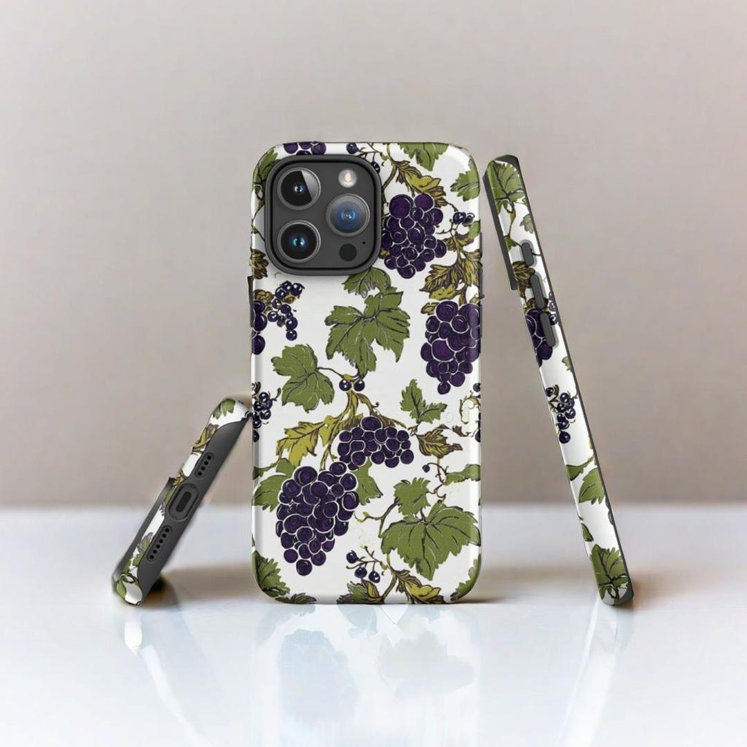 William Morris Phone Case , Grapes Phone Case , Charm Fruit Pattern ...