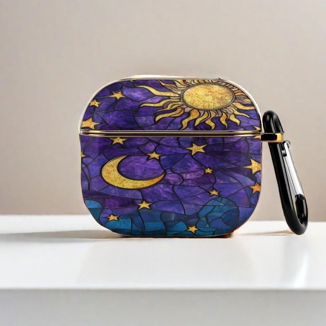 Stained Glass Moon AirPod Case: Custom Celestial Cover - Etsy