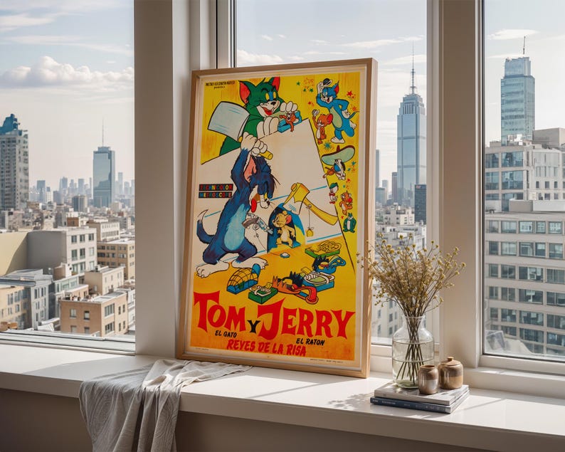 Tom and Jerry Vintage Movie Poster Tom and Jerry Movie Poster Vintage ...