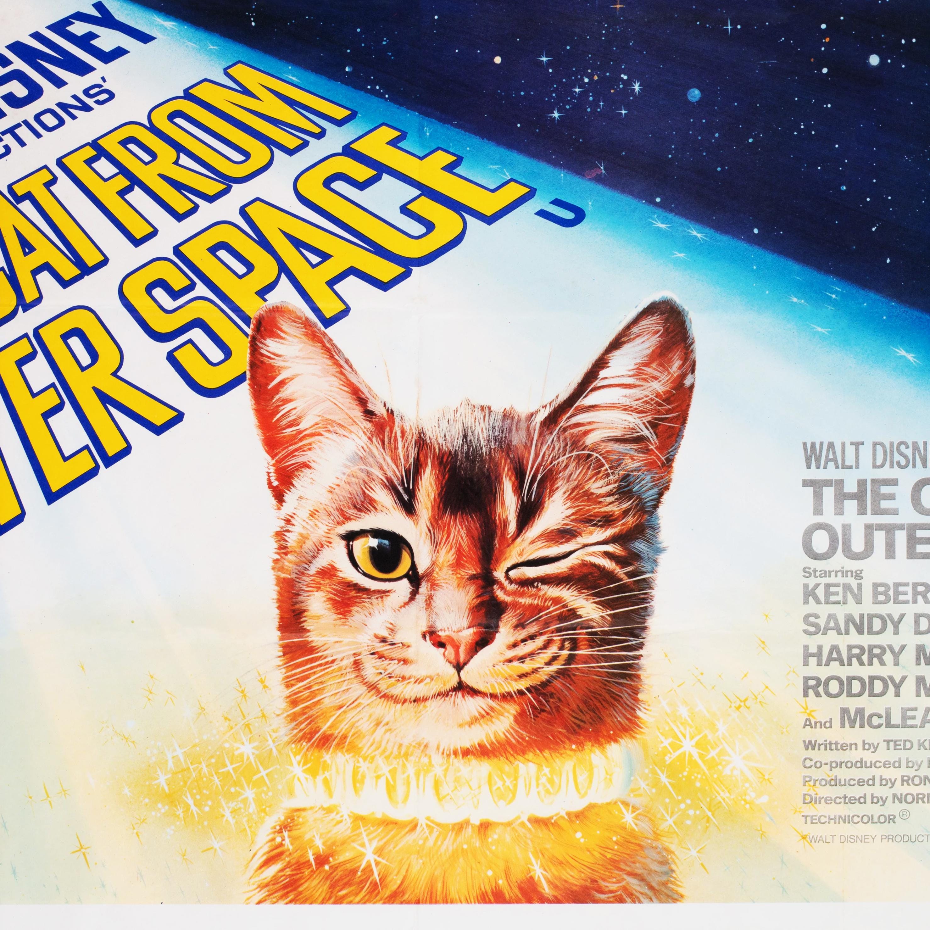 The Cat From Outer Space Movie Poster the Cat From Outer Space Poster Vintage Sci-fi Movie ...