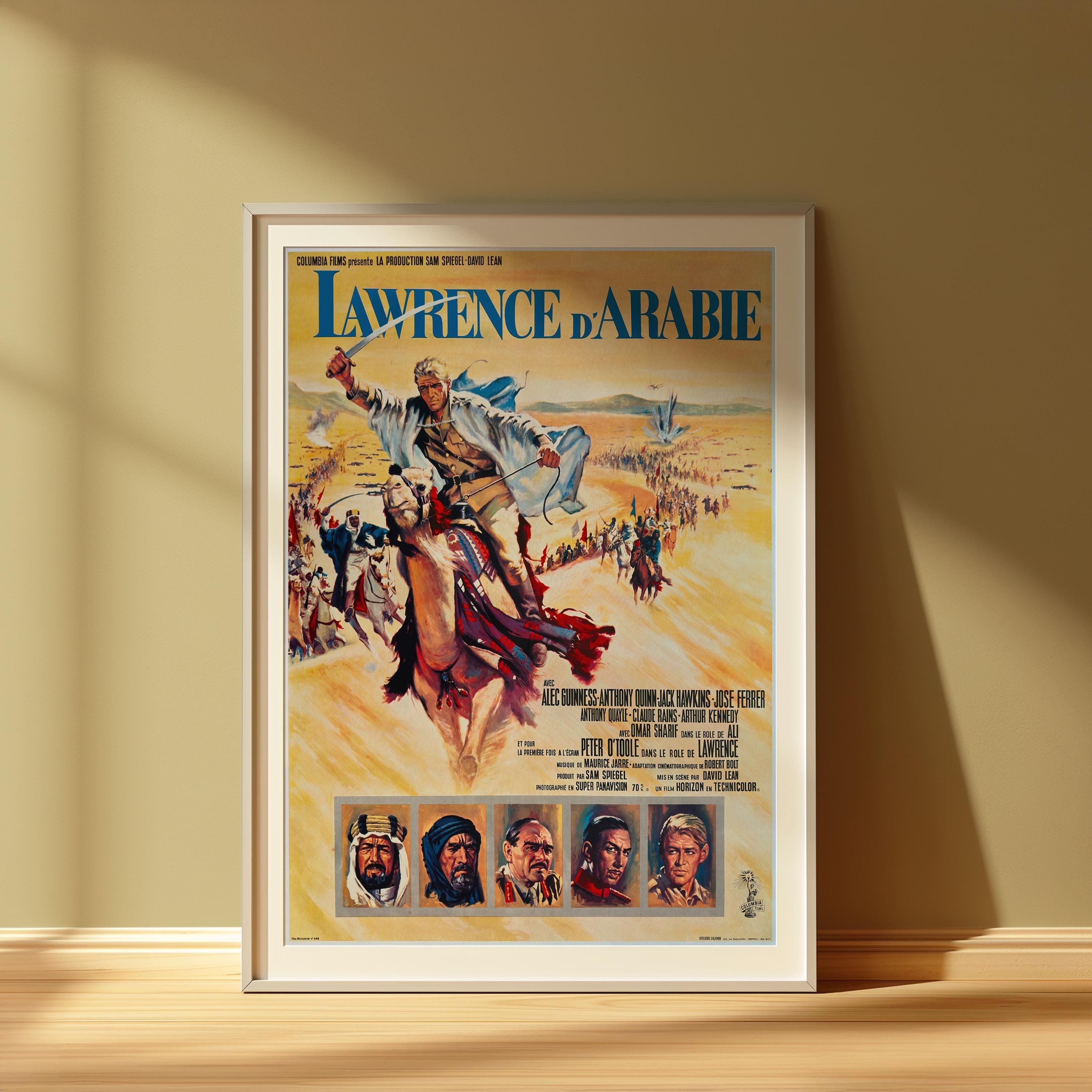 Lawrence of Arabia Movie Poster French Lawrence of Arabia Vintage Film ...