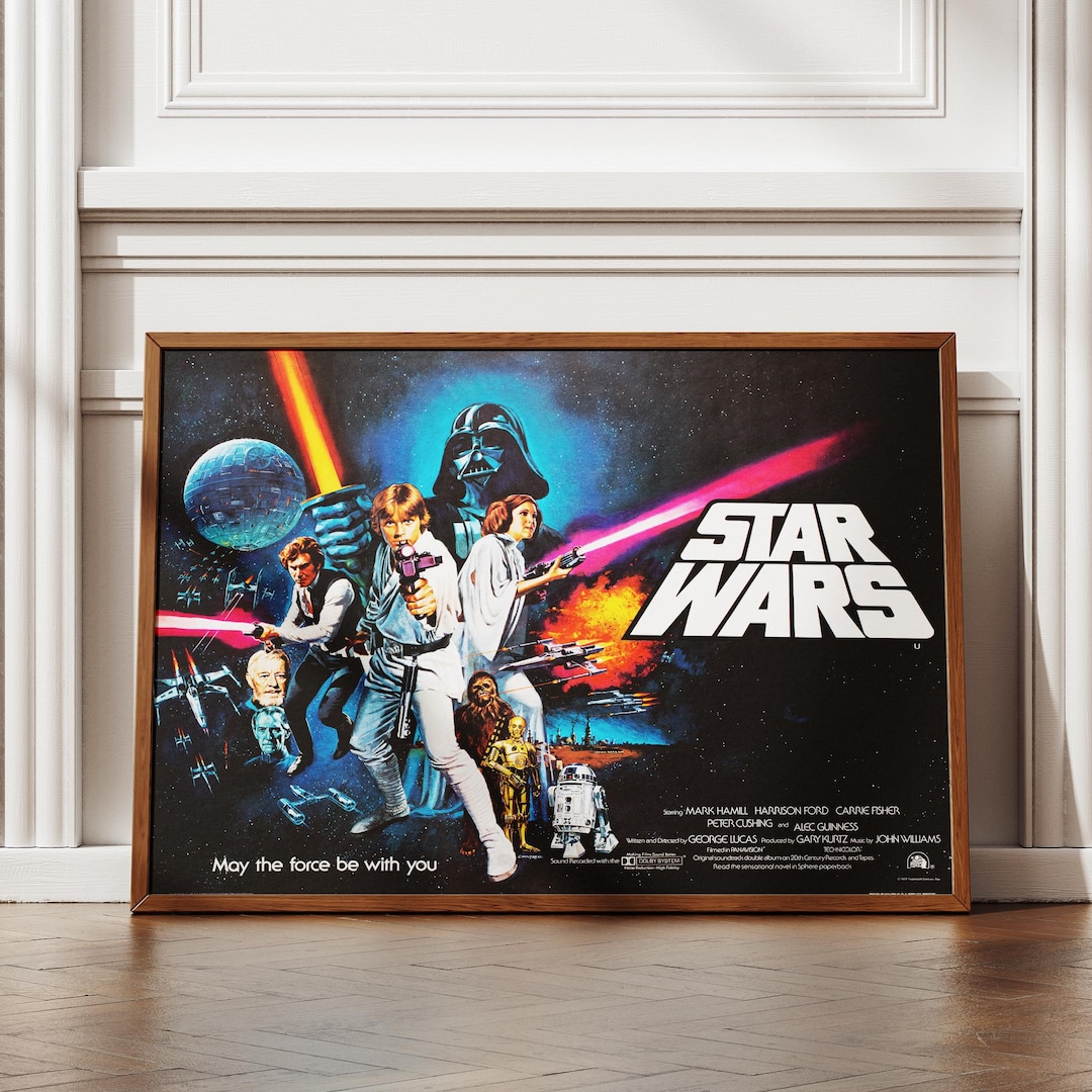 Vintage Star Wars Poster Retro Star Wars Movie Poster Vintage Movie ...